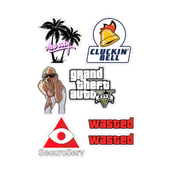 Design | Grand Theft Auto Laminated Vinyl Stickers 41 | Poshmark